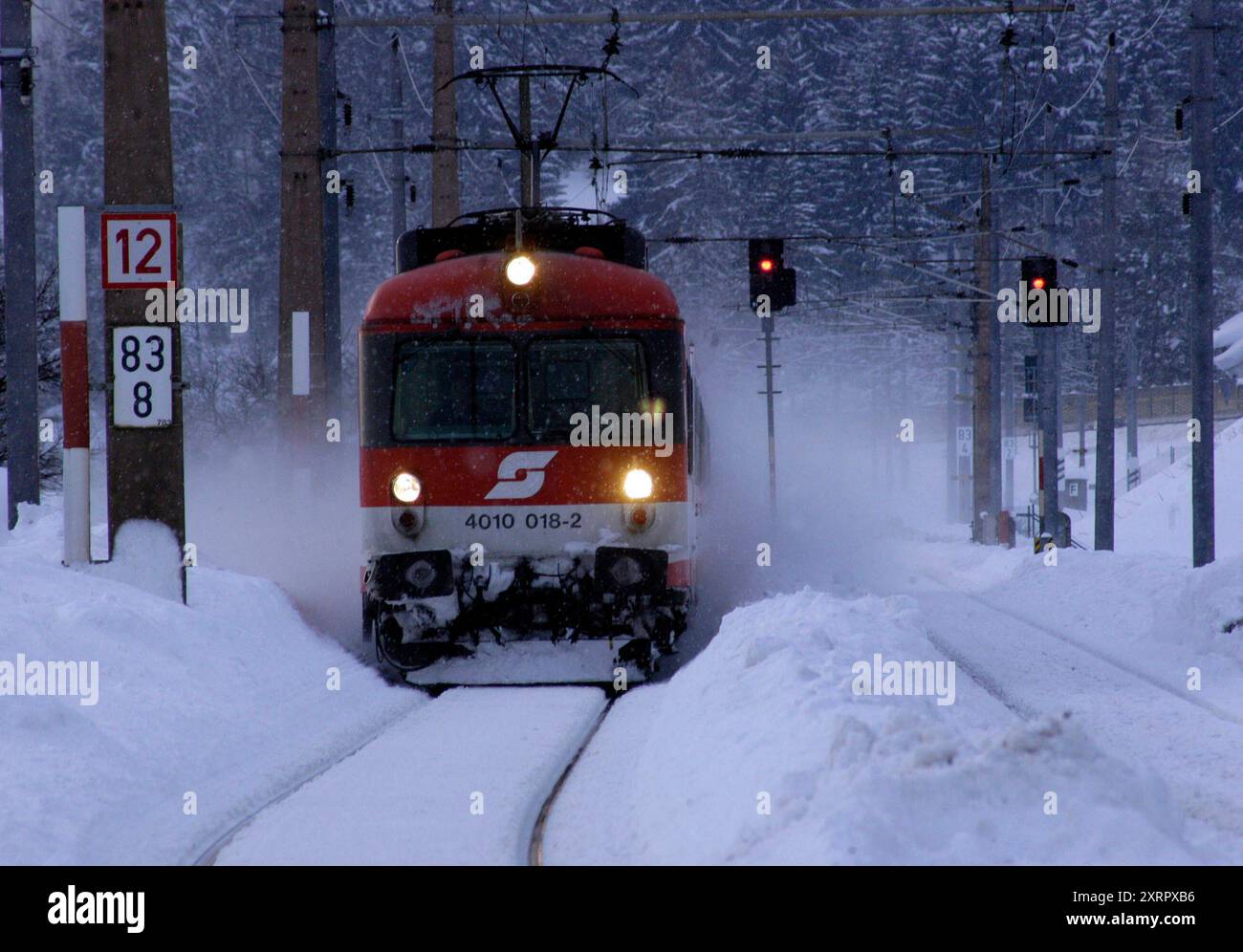 railway track system in winter season railway track system in winter ...