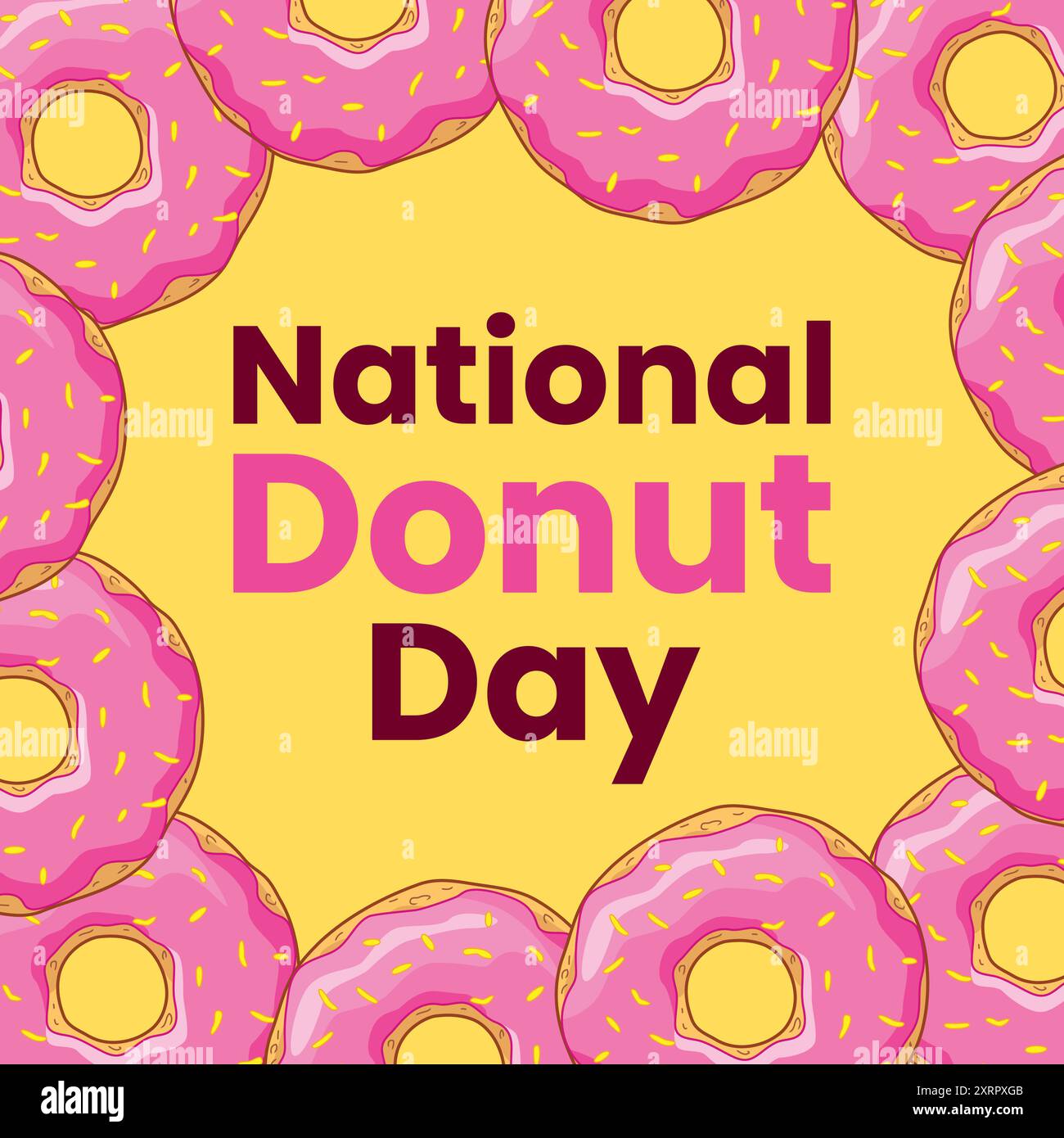 National Donut Day Stock Vector Image & Art - Alamy