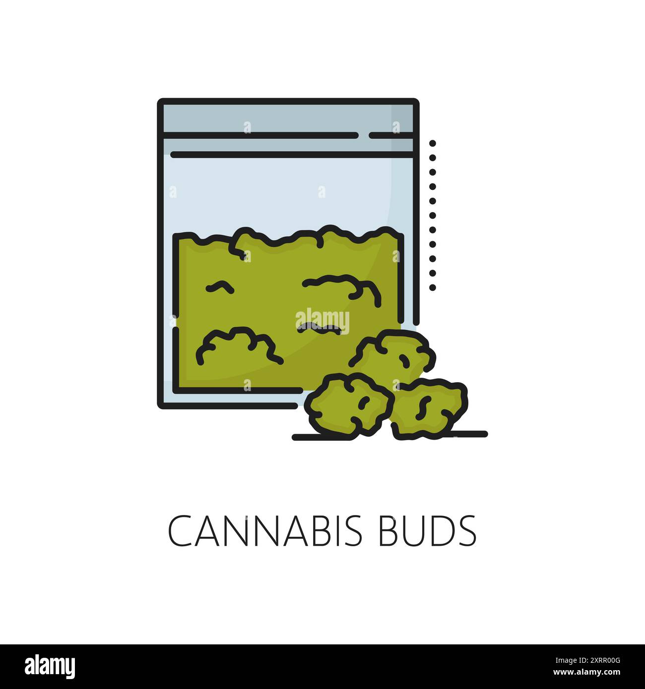 Cannabis buds Stock Vector Images - Alamy