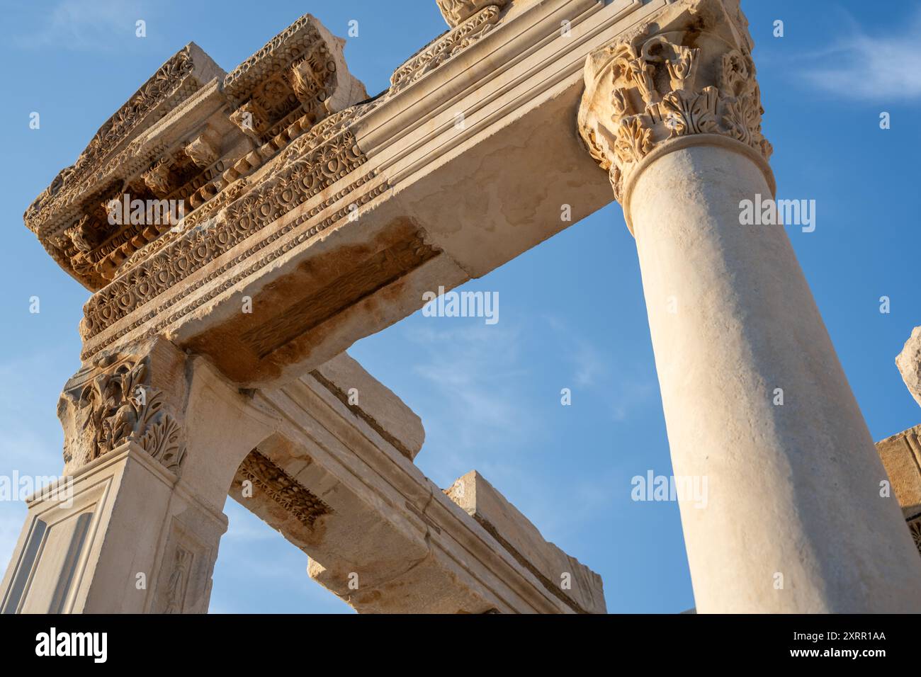 Celsus library in the Ancient City of Ephesus with its magnificent view ...