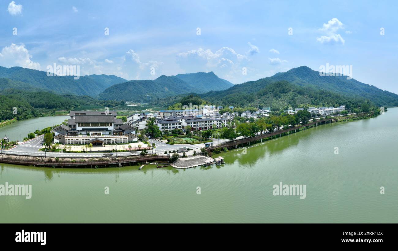 Sanming, China's Fujian Province. 10th Aug, 2024. An aerial drone photo ...
