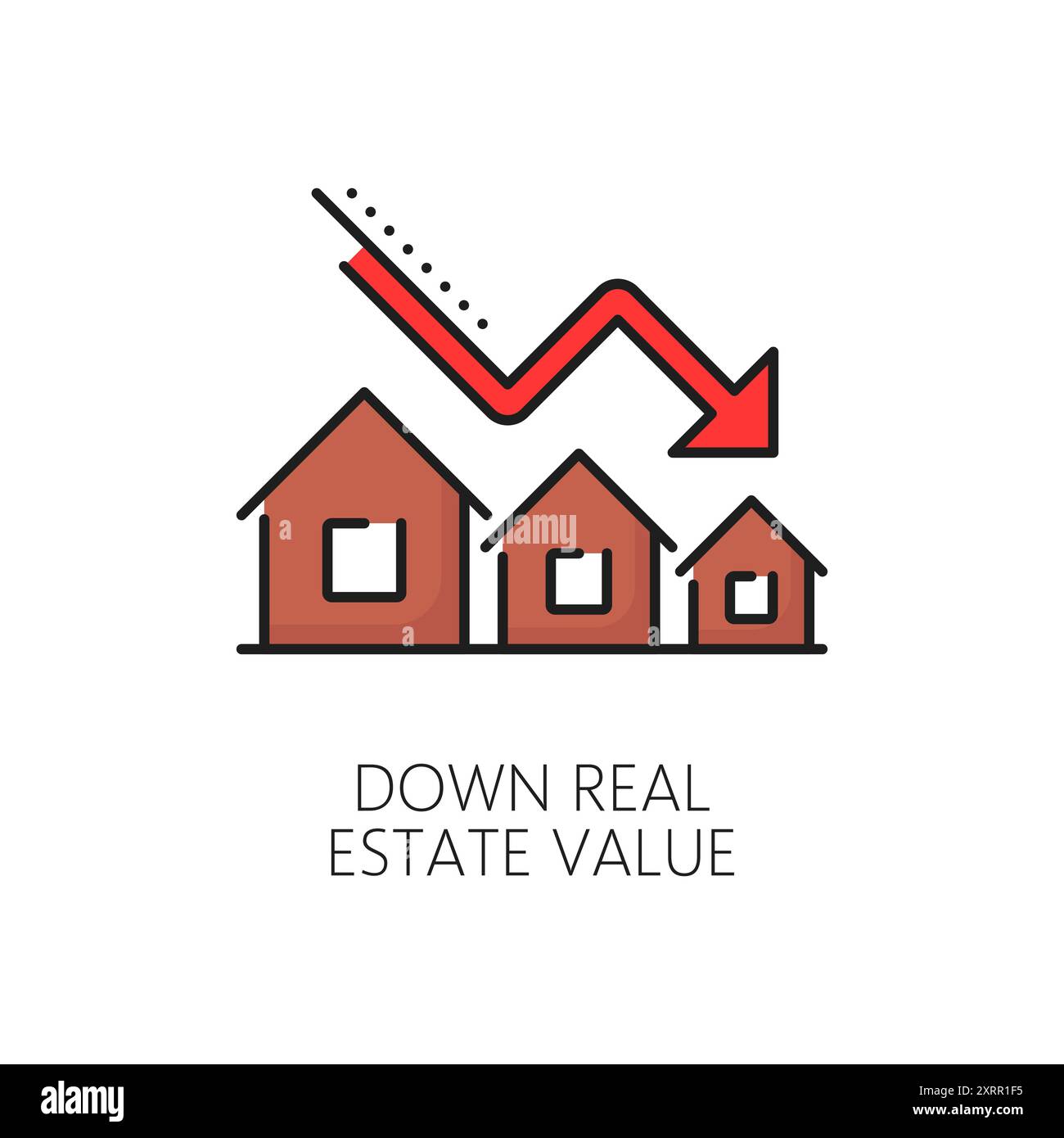 Inflation financial crisis color icon Stock Vector Images - Alamy