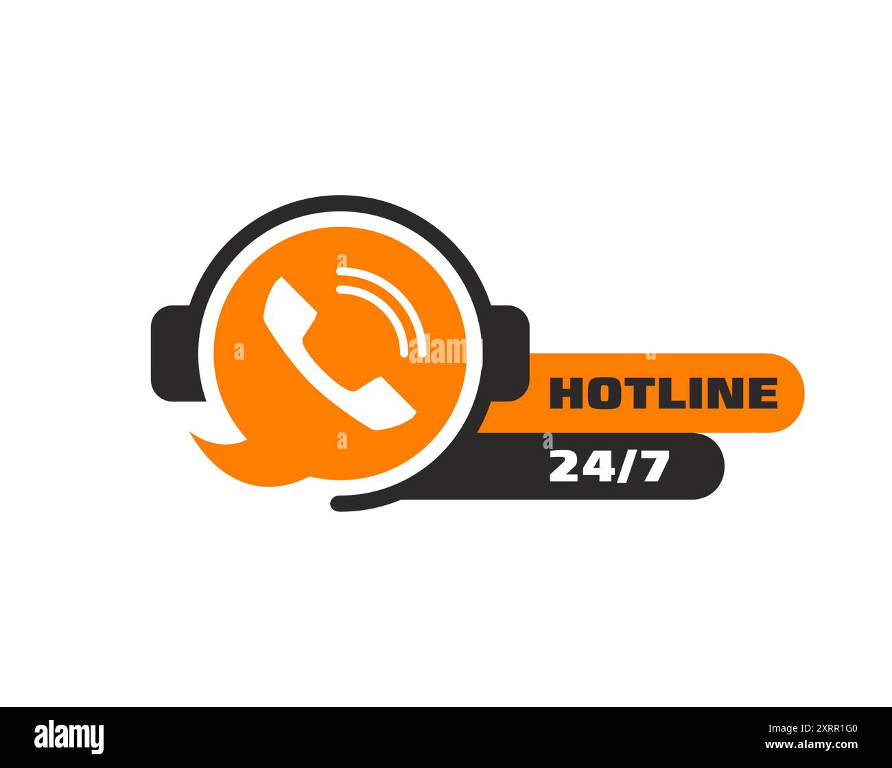 Call center, hotline help icon, customer support service symbol ...