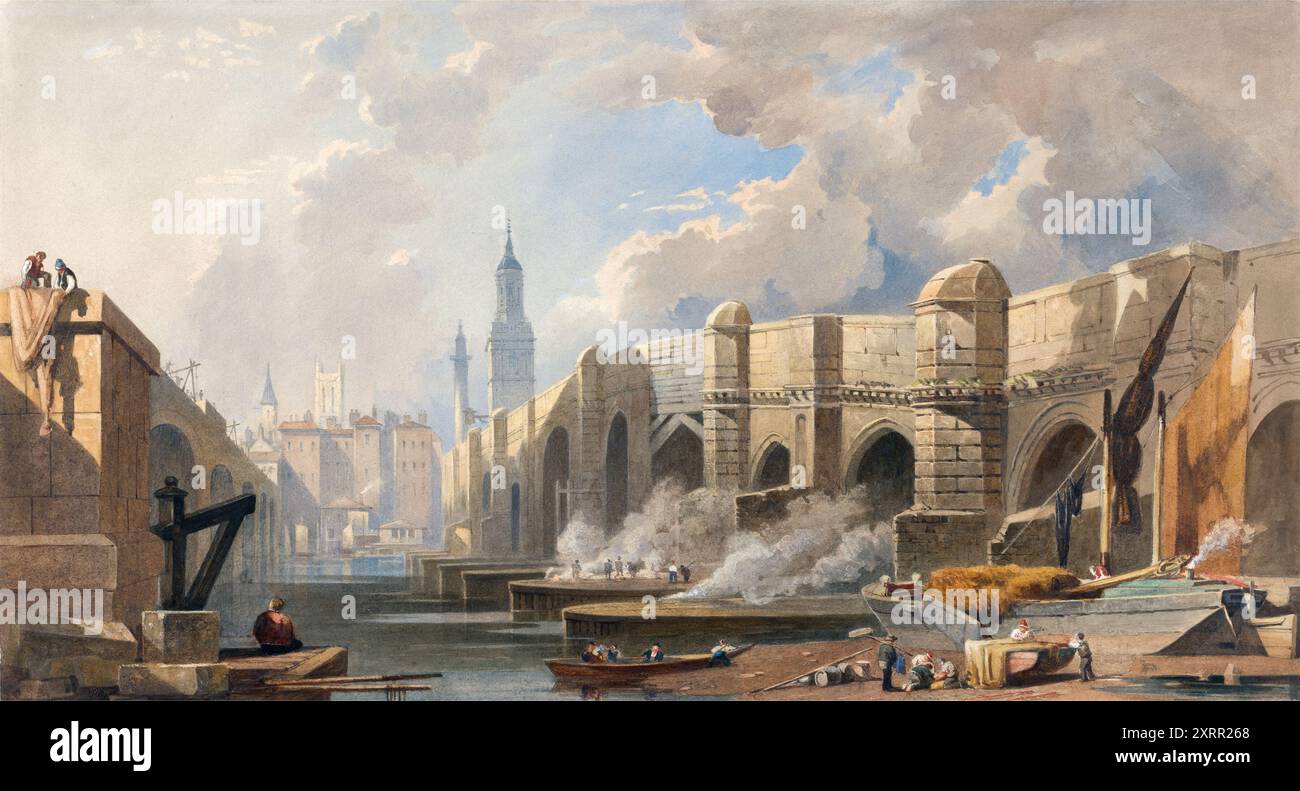 Old London Bridge Painting