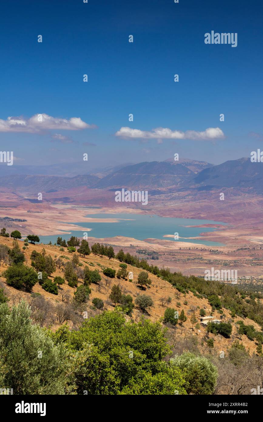 The Bin el Ouidane Dam is an arch dam on the El-Abid River in Az Stock ...