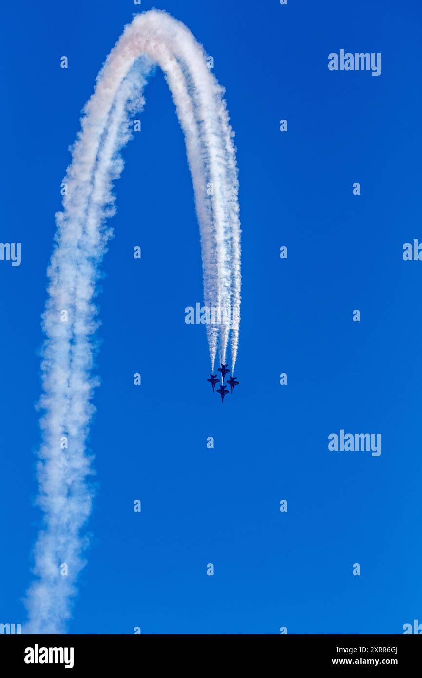 Blue Angels performing aerial stunts at Seafair 2024 Stock Photo - Alamy
