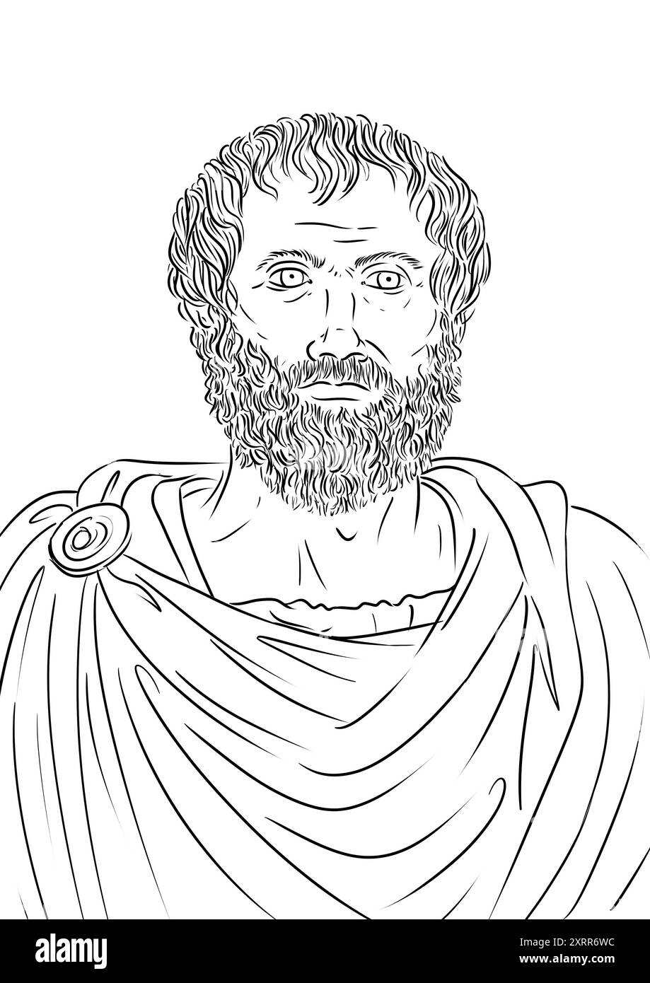 Portrait of Aristotle, famous Greek philosopher Stock Photo - Alamy