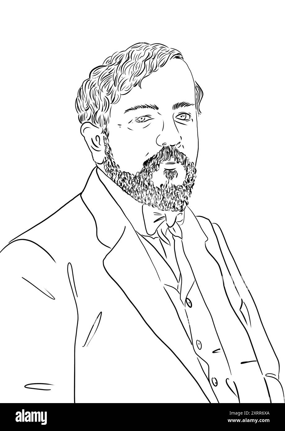 Portrait of Claude Debussy, famous french music composer Stock Photo ...