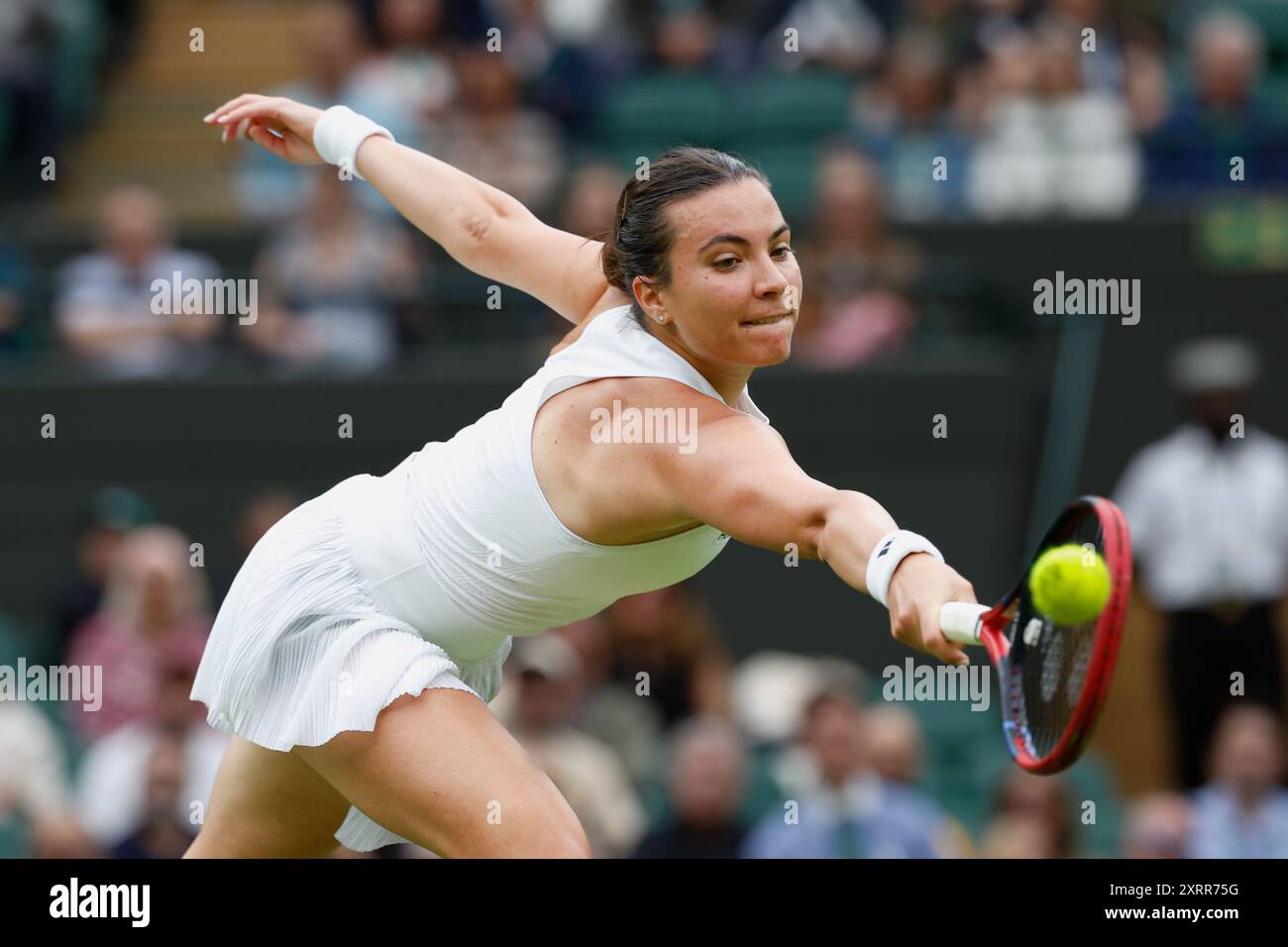 Roumanian tennis player Elena-Gabriela Ruse in action at the 2024 ...