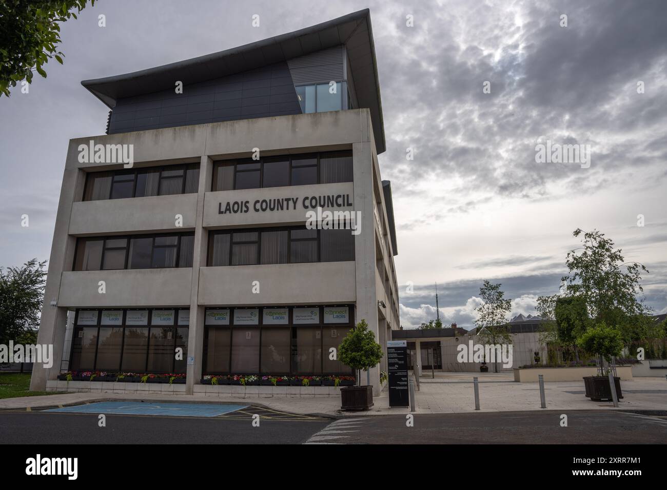 Portlaoise, County Laois, Ireland, July 2nd 2024, Front of Laois County ...