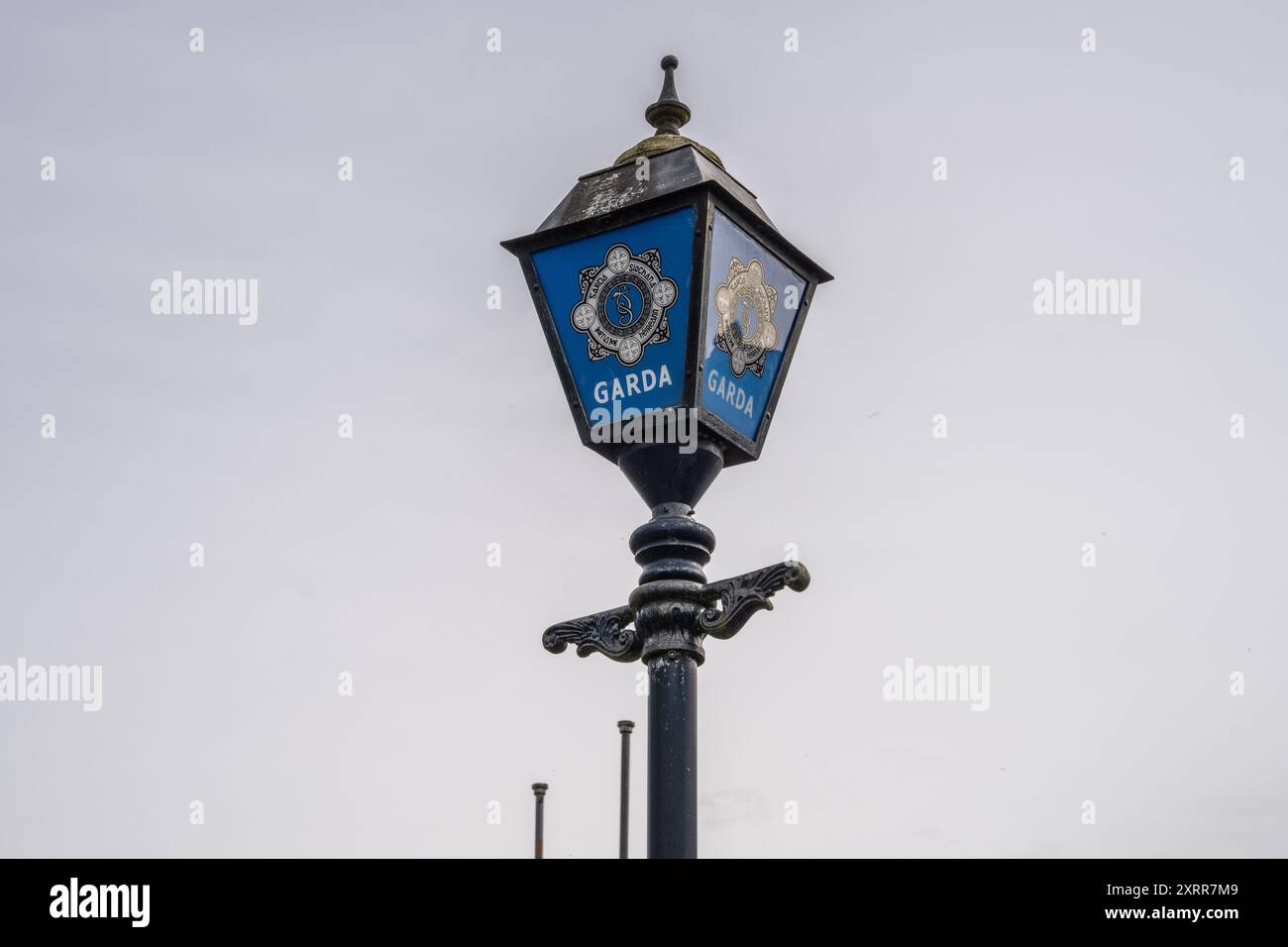 Portlaoise, County Laois, Ireland, July 2nd 2024, Garda Sign at front ...