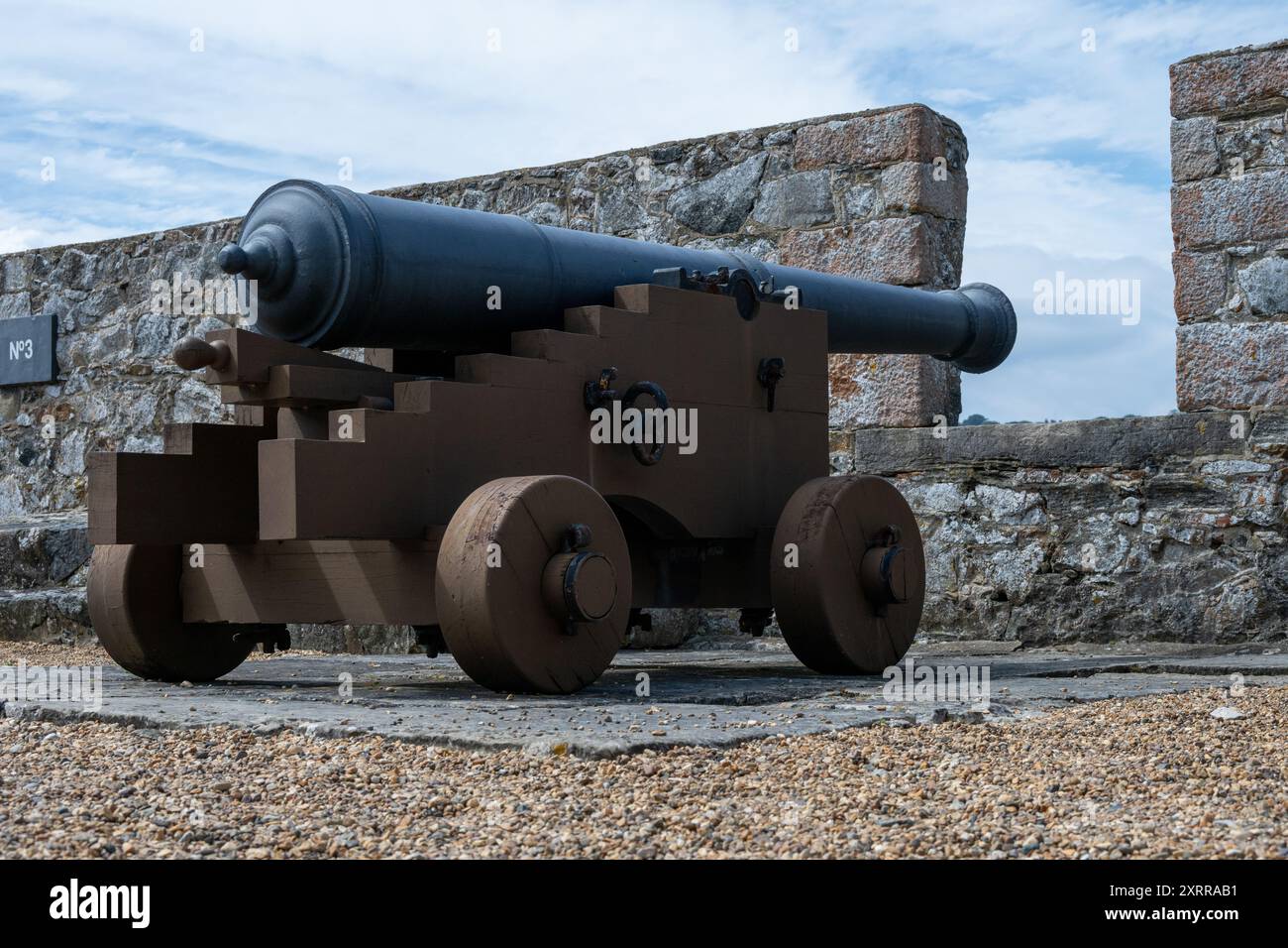 Cannon at Castle Cornet, St Peter Port, Guernsey, Channel Islands, UK ...