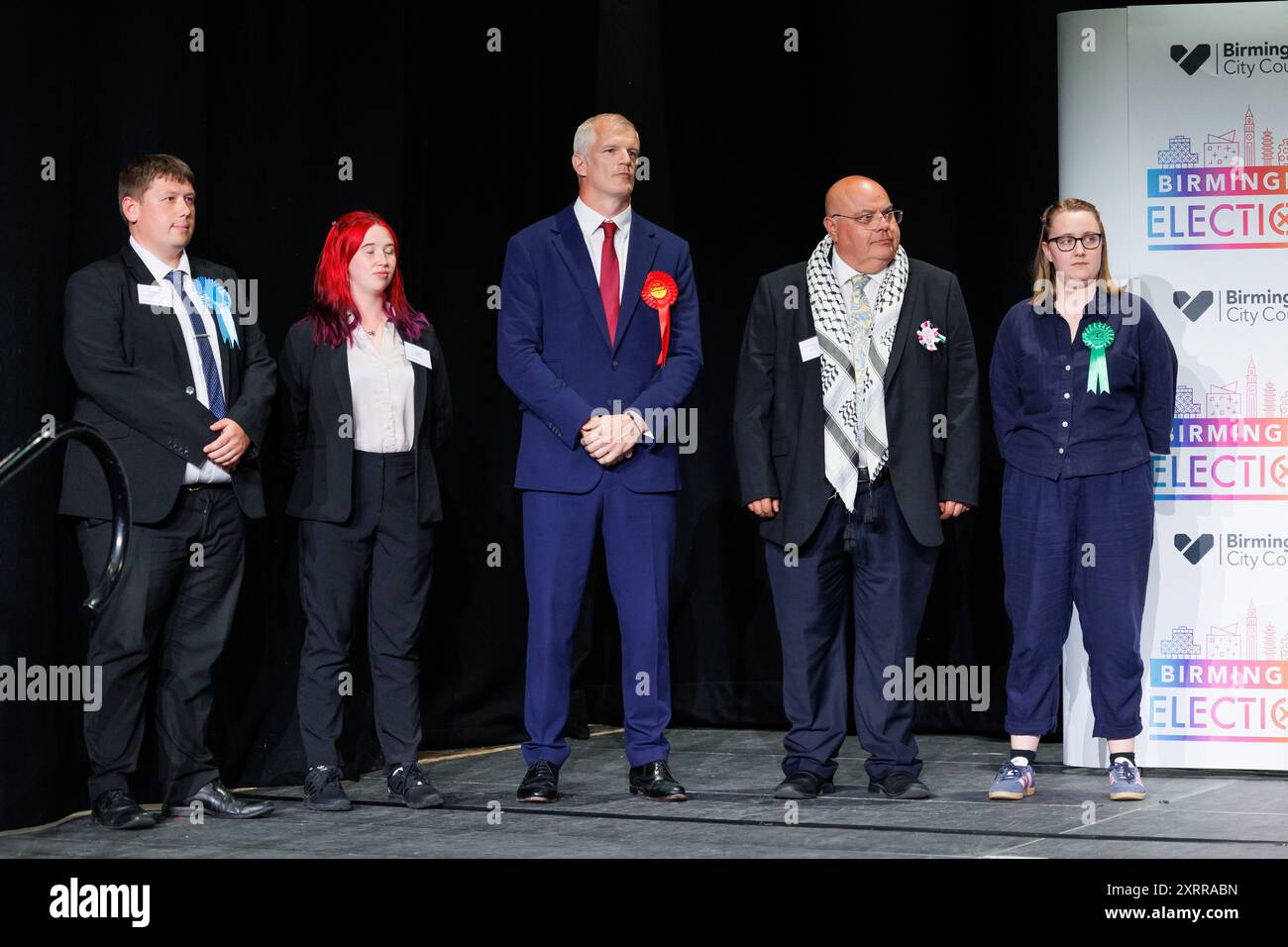 Alistair (Al) Carns, Pictured centre), Labour MP winning the Birmingham ...