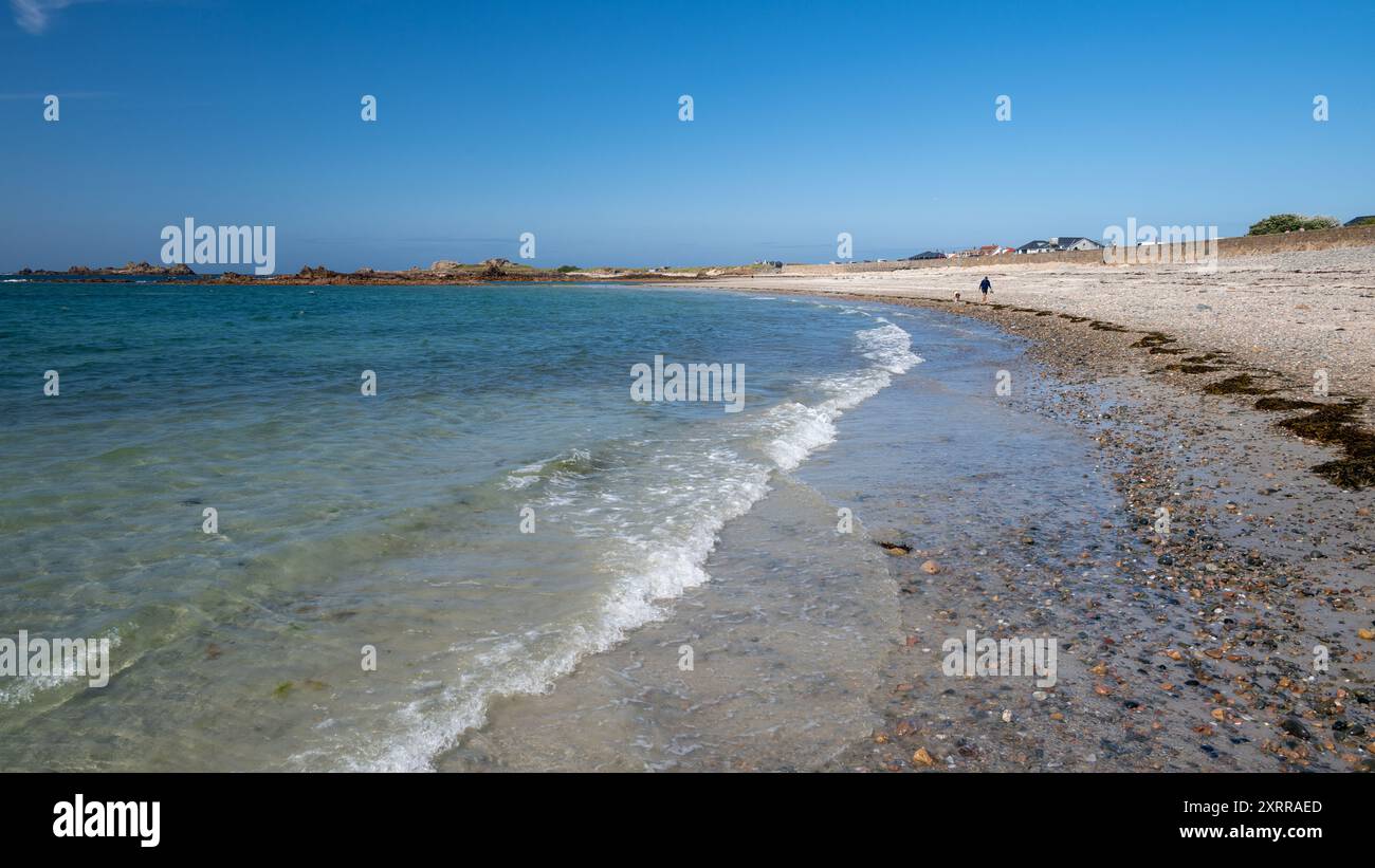 Vazon Bay View, Guernsey, Channel Islands, UK Stock Photo - Alamy