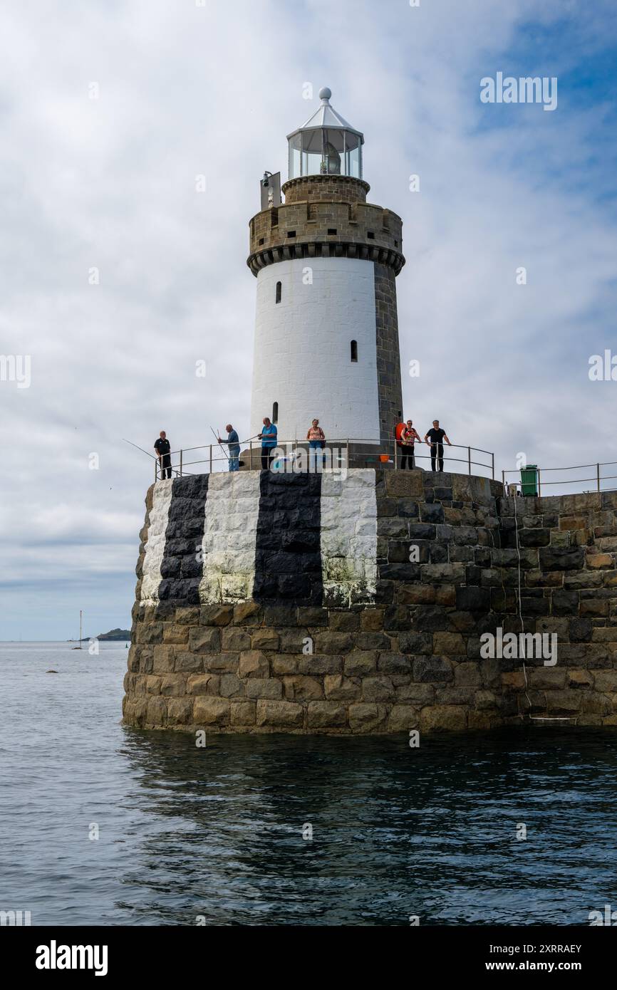 Castle Lighthouse, St Peter Port, Guernsey, Channel Islands, UK Stock ...