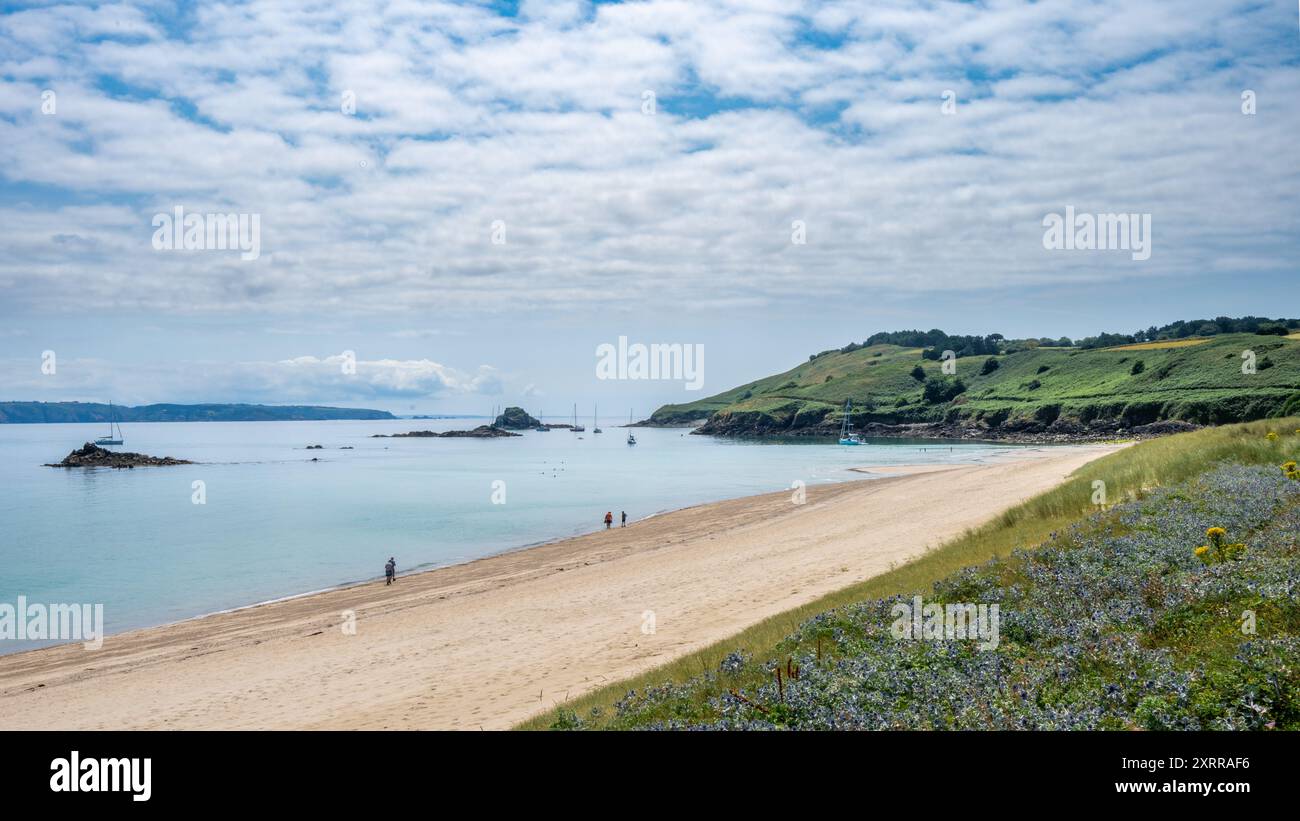 Shell Beach View, Herm Island, Channel Islands, UK Stock Photo - Alamy