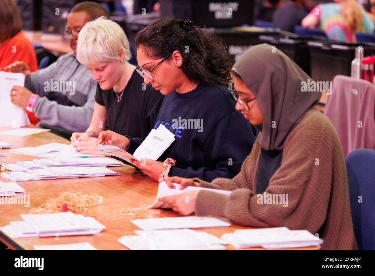 Counting taking place on the floor of the ICC. The 2024 General ...