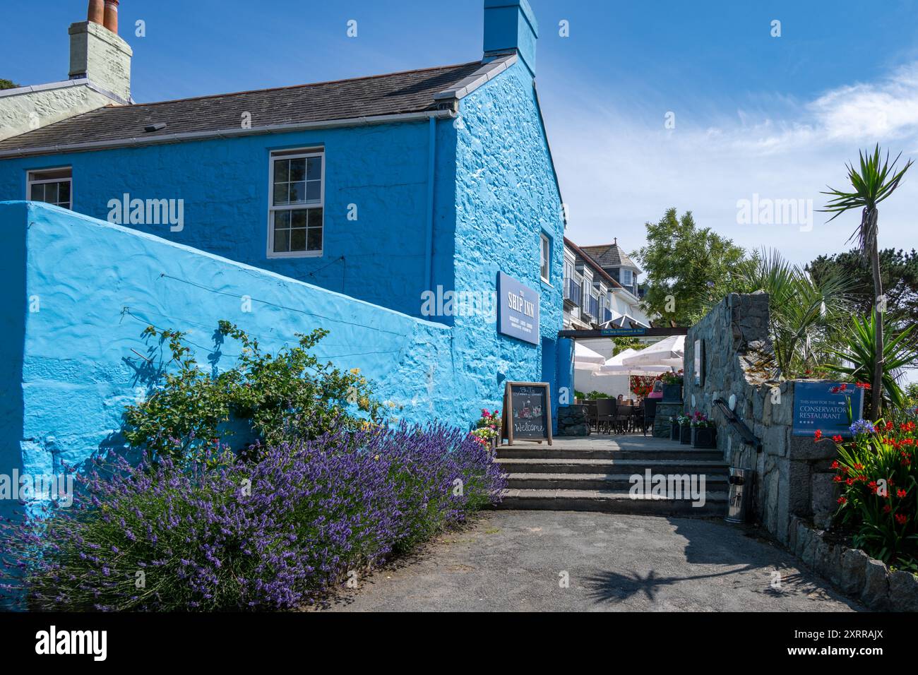 The Ship Inn on Herm Island, Guernsey, Channel Islands,UK Stock Photo ...