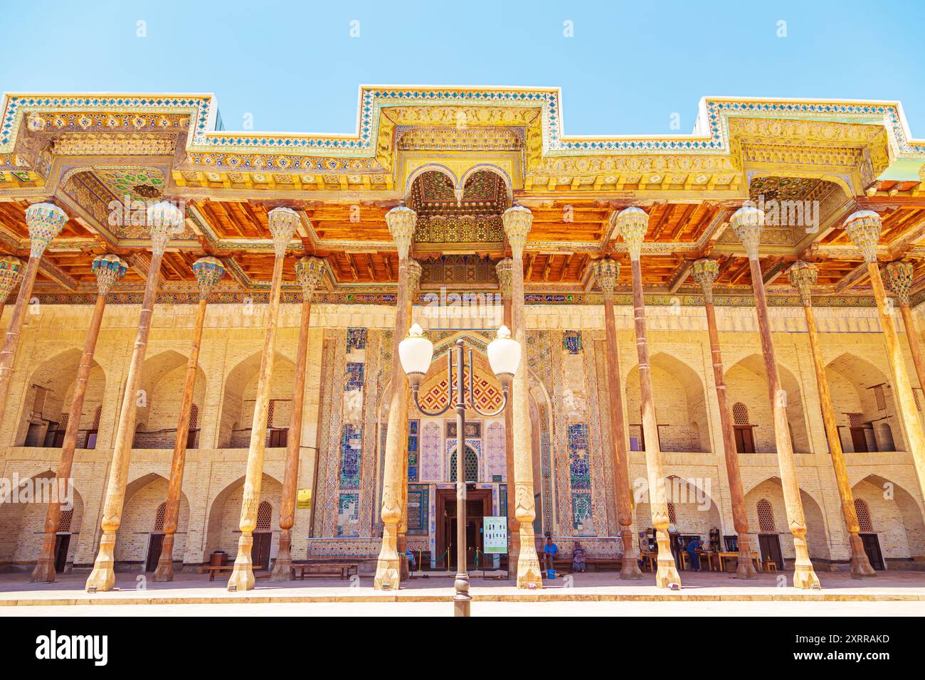 Ancient Bolo Hauz Mosque. UNESCO World Heritage Site. Bukhara ...