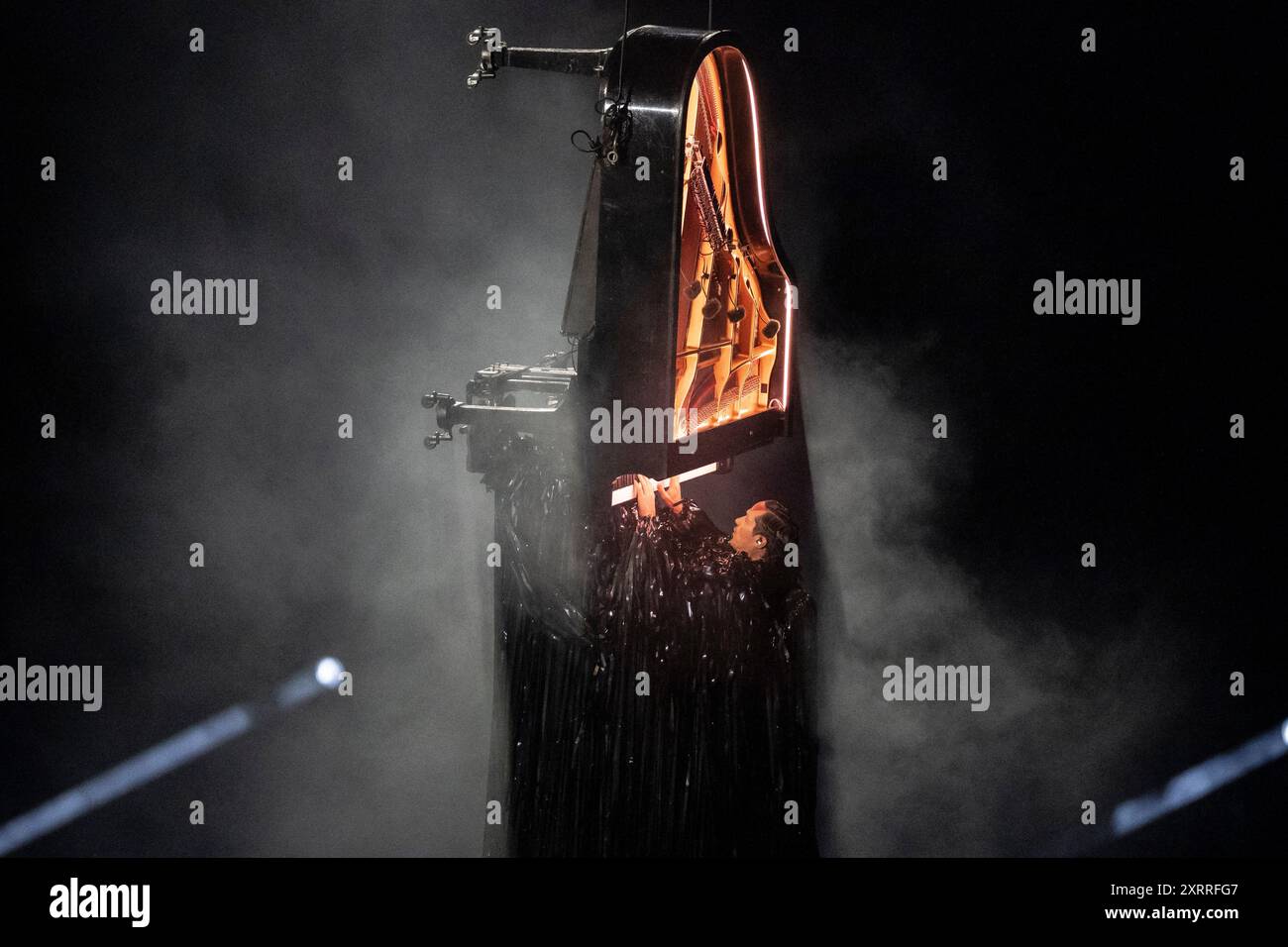 Paris, France. 11th Aug, 2024. Alain Roche during the closing ceremony ...