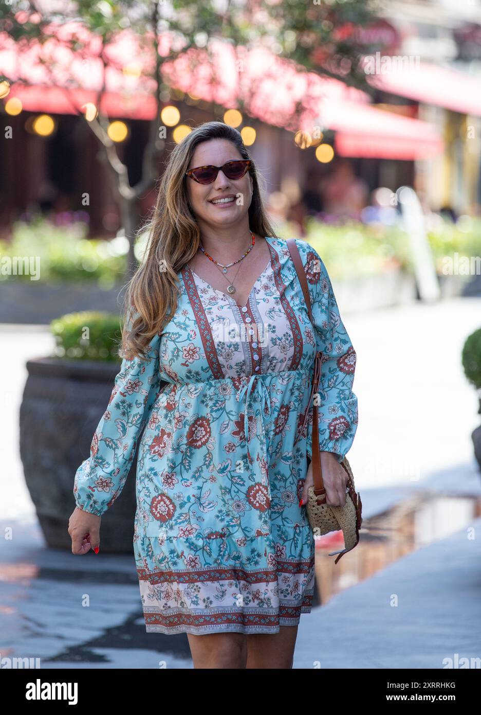 London, UK. 12th July, 2024. Kelly Brook looks looks stunning in a Bohn ...