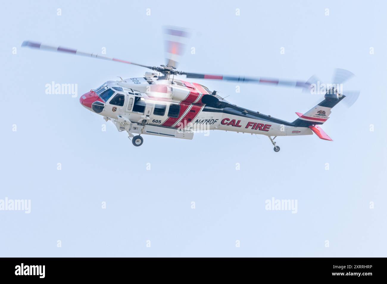 REDDING CALIFORNIA – AUGUST 10, 2024 –A CALFIRE Sikorsky S-70 “Firehawk ...
