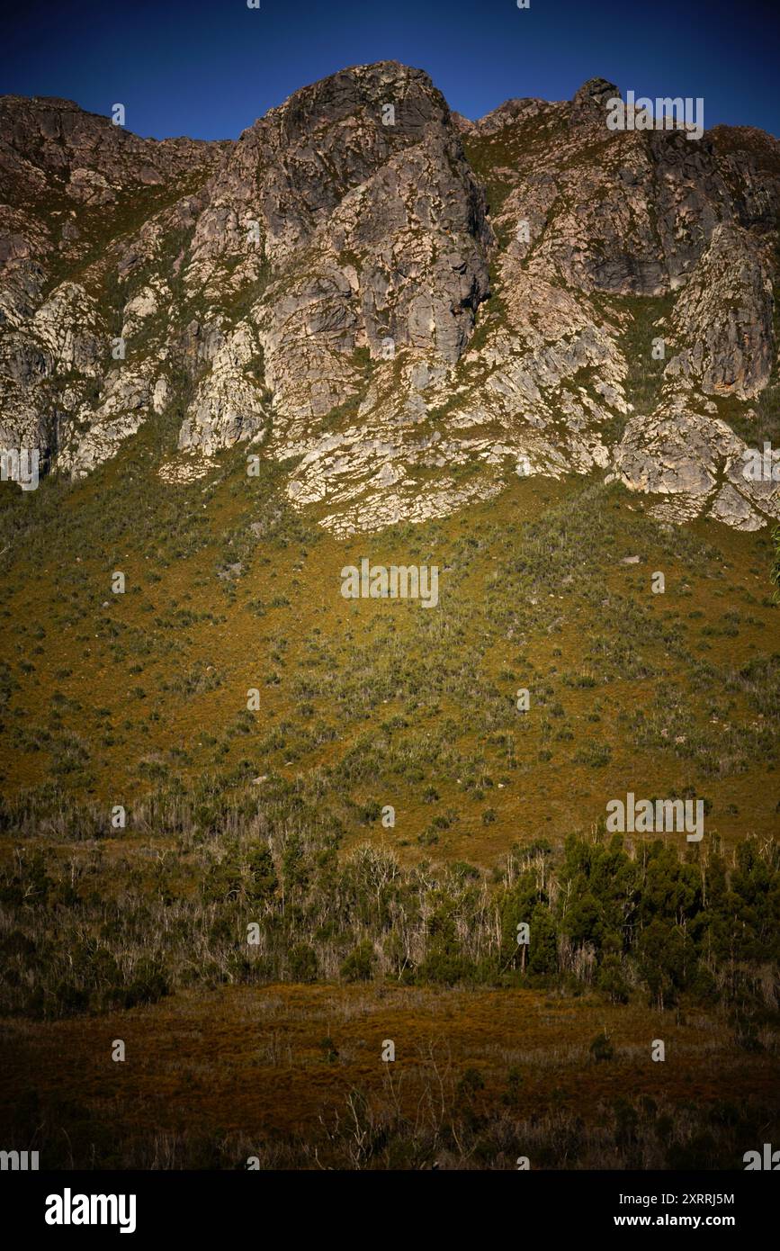 On the road to Strathgordon, the most remote place of Tasmania. Part of ...