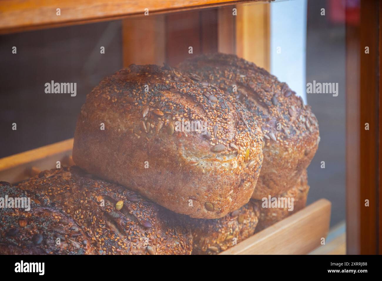 Freshly baked bread loaves on display at Pavilion bakery in the ...