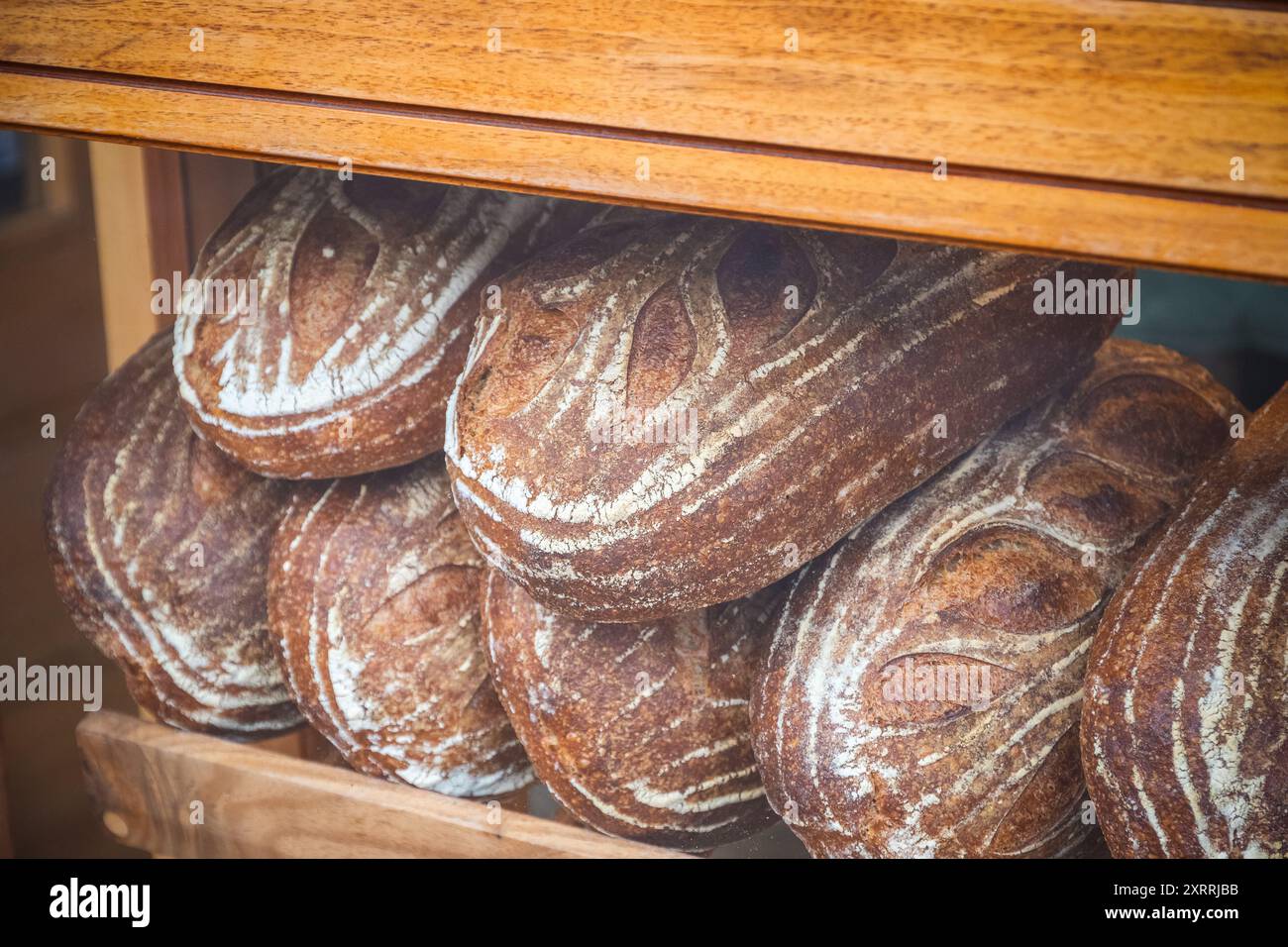 Freshly baked bread loaves on display at Pavilion bakery in the ...