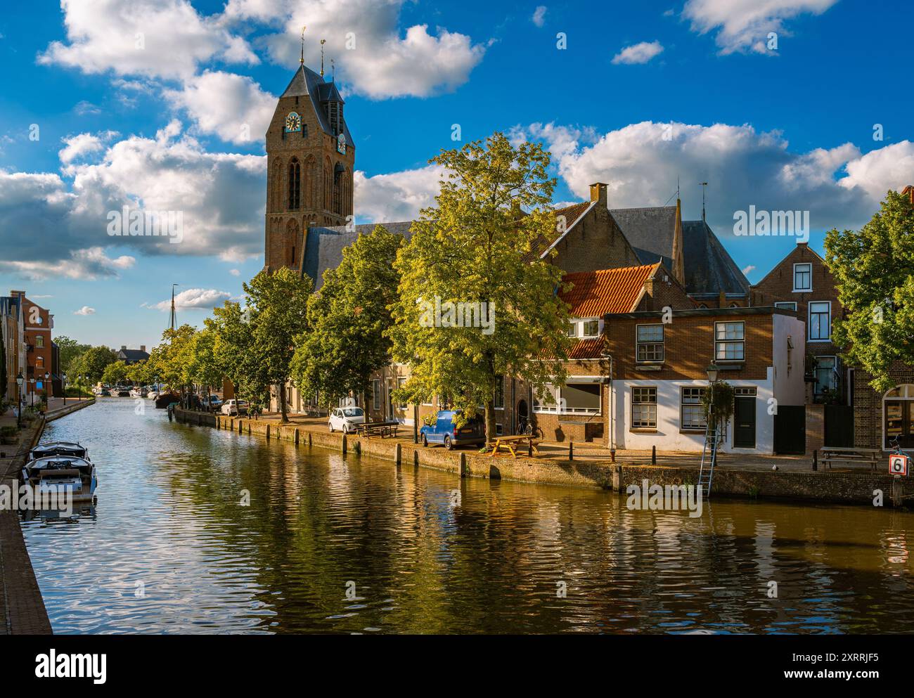 Cityscape of Oudewater, Province Utrecht, The Netherlands, scenery with ...