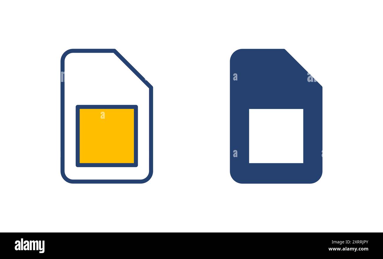 Sim card icon vector. dual sim card icon vector Stock Vector Image ...