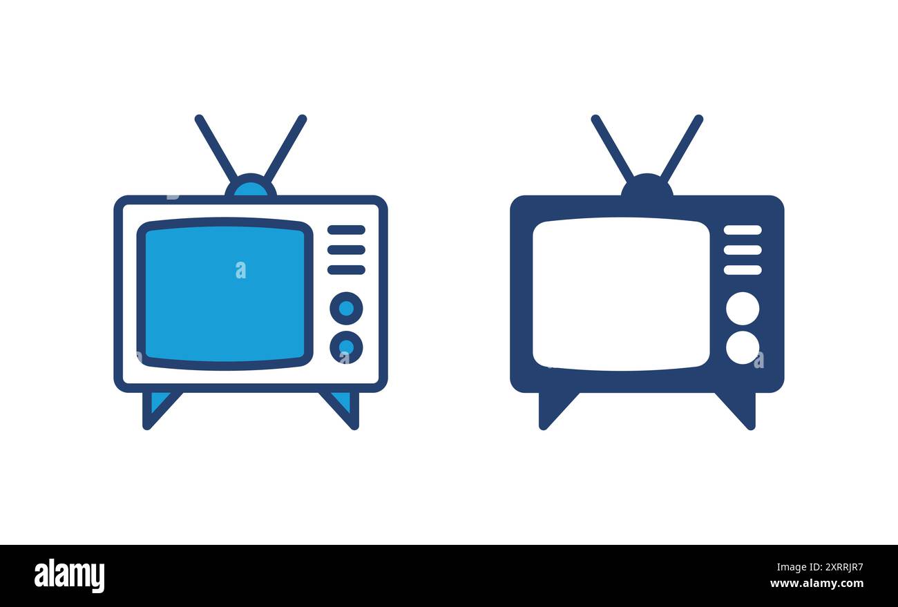 Tv icon vector. television icon vector Stock Vector Image & Art - Alamy