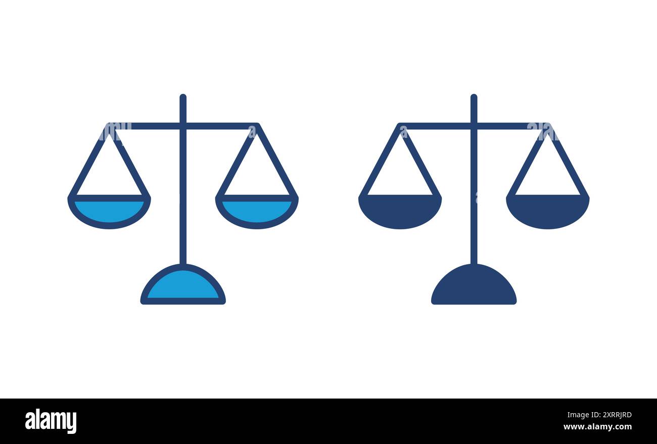 Scales icon vector. Law scale icon. Scales vector icon. Justice Stock ...