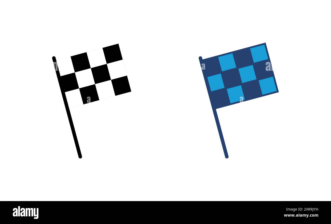Racing flag icon vector. race flag icon.Checkered racing flag icon ...