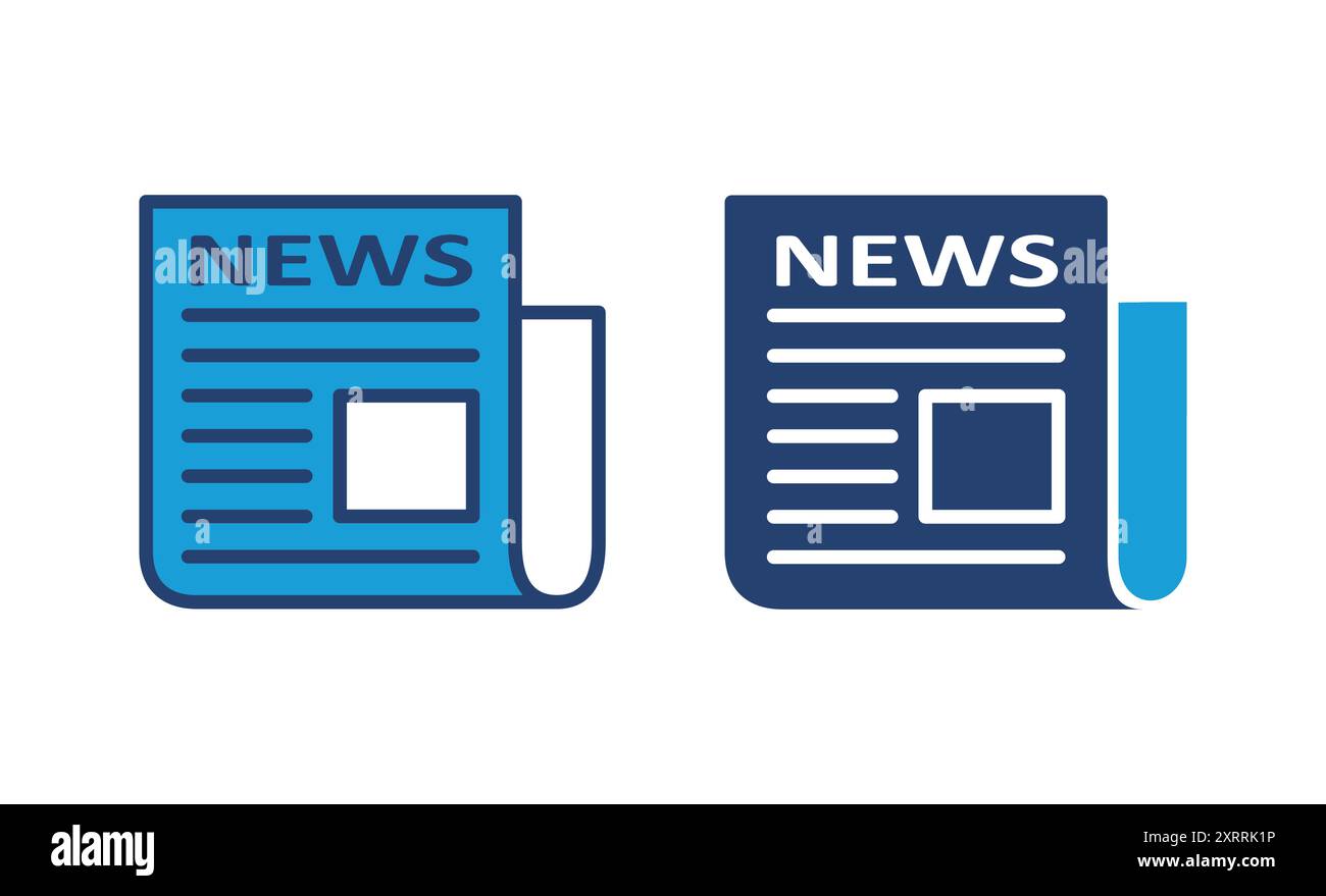 Newspaper icon vector. news paper vector sign Stock Vector Image & Art ...