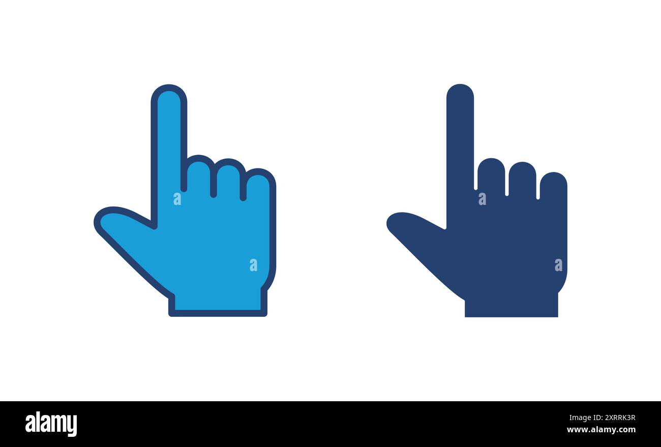 Hand click icon vector. pointer icon vector. hand cursor icon vector ...