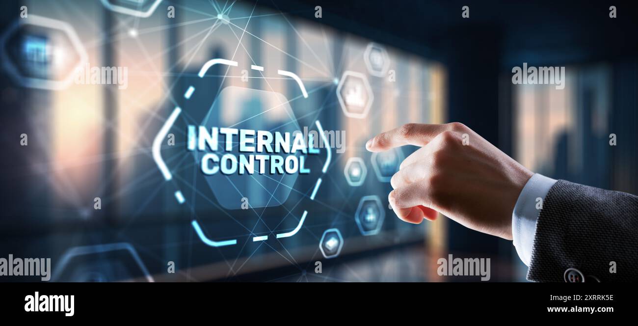 Internal Control. Business, Technology, Internet and network concept ...
