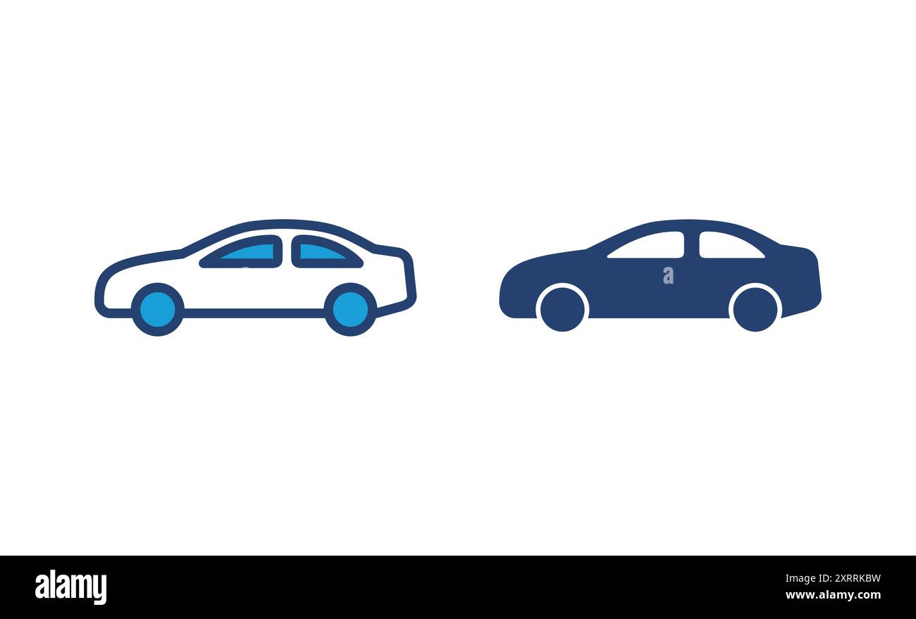 Car icon vector. car vector icon. small sedan Stock Vector Image & Art ...