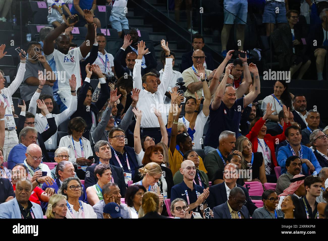 MACRON Emmanuel President de la Republique Francaise Basketball Women's ...