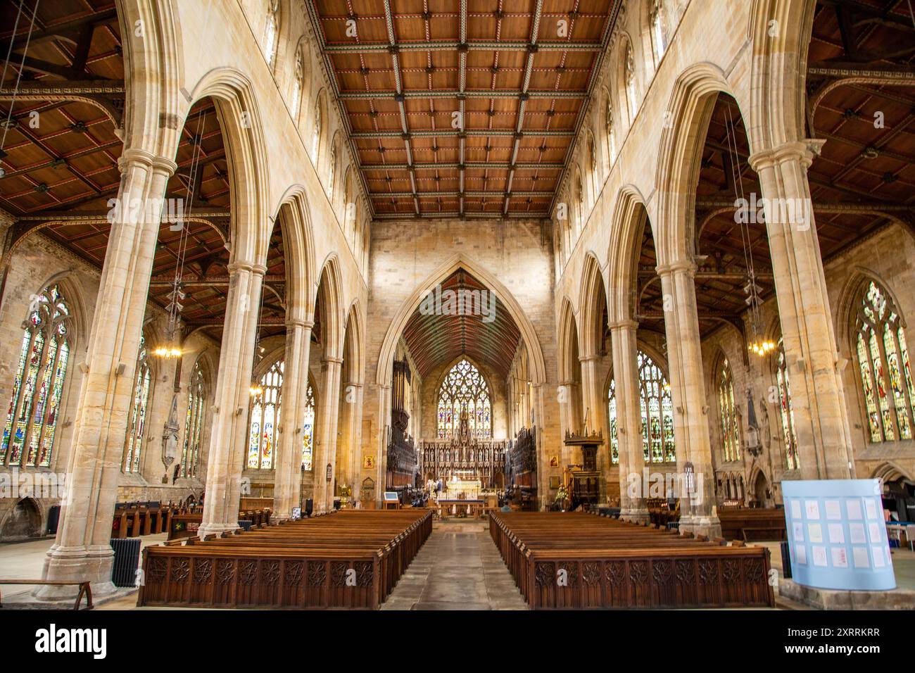 The interior of St Botolph's Church the Anglican parish church of ...