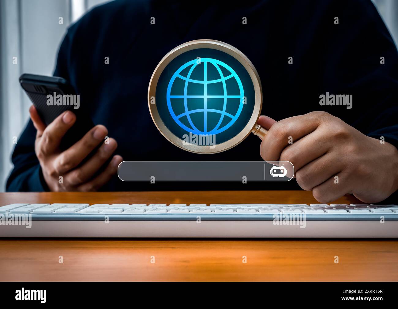 AI searching tools technology, assistant and customized concept. Search ...