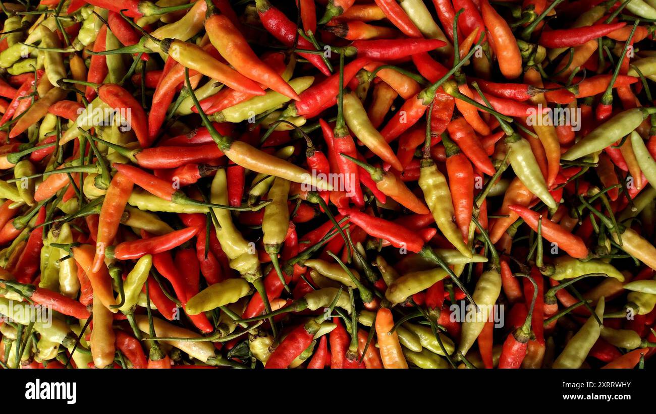 detailed texture and pattern Cayenne peppers background Stock Photo - Alamy