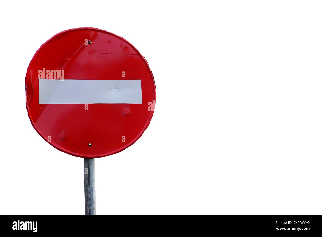 Stop Sign isolated on white background Stock Photo - Alamy