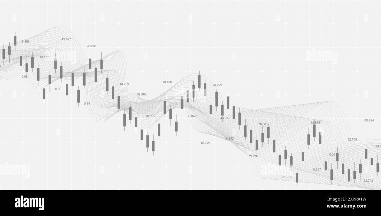 Financial data graph chart background. Business background with ...