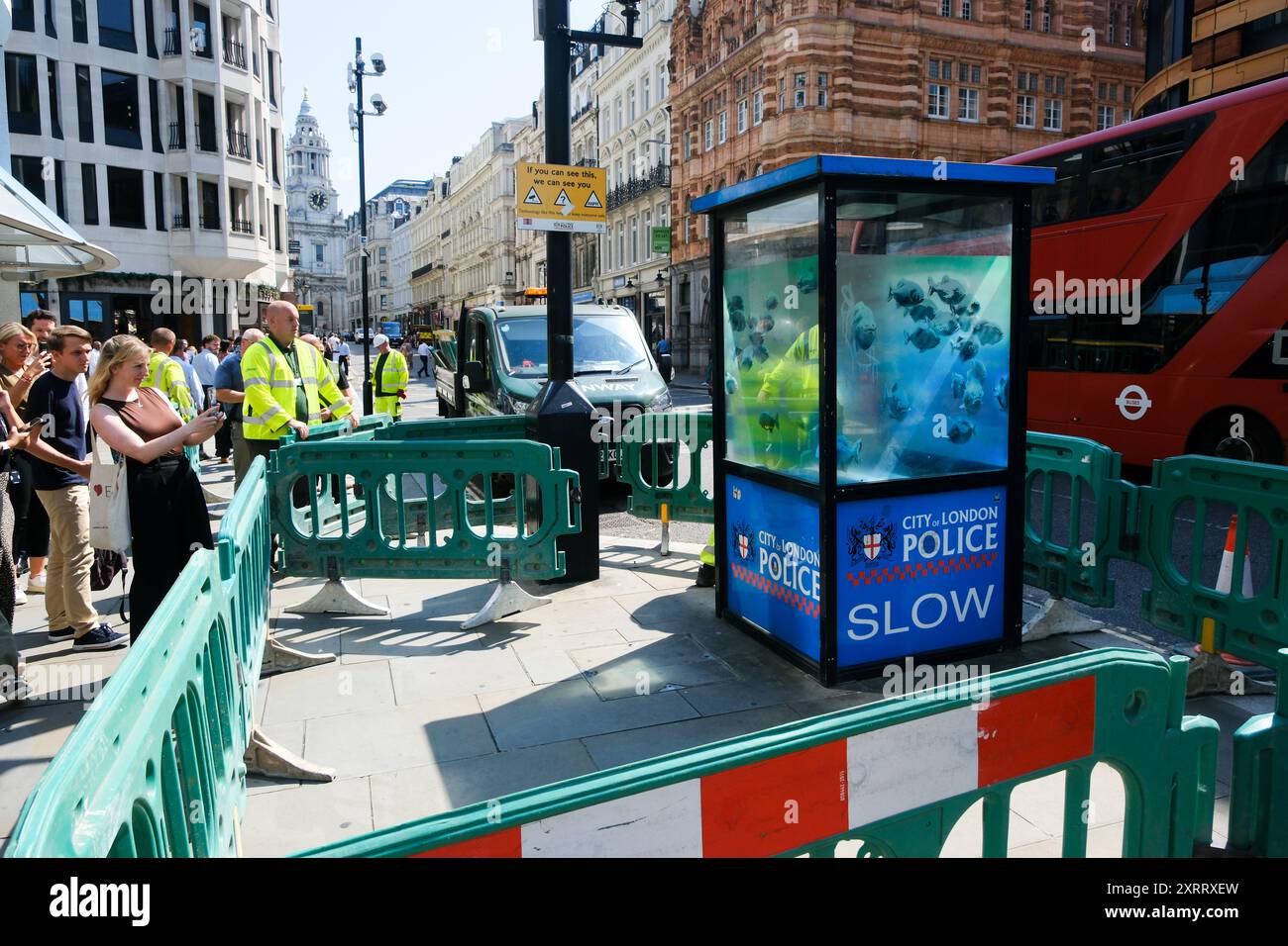 Banksy police box hi-res stock photography and images - Alamy