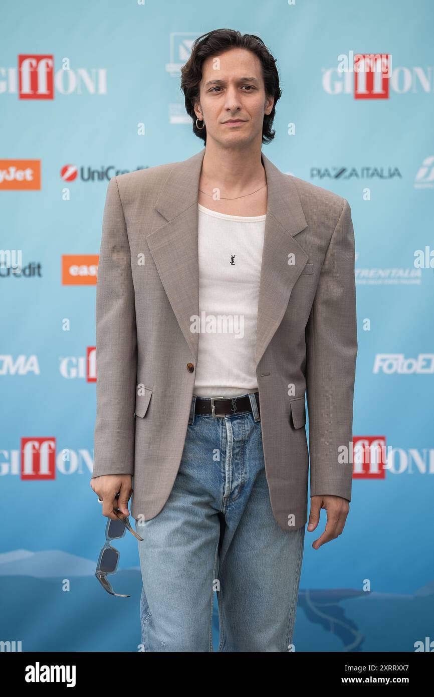 The Italian actor Dario Aita attends the photocall at the 54th Giffoni ...