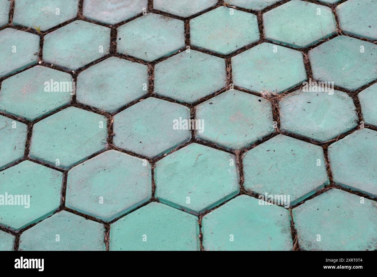 green paving block pattern and texture Stock Photo - Alamy