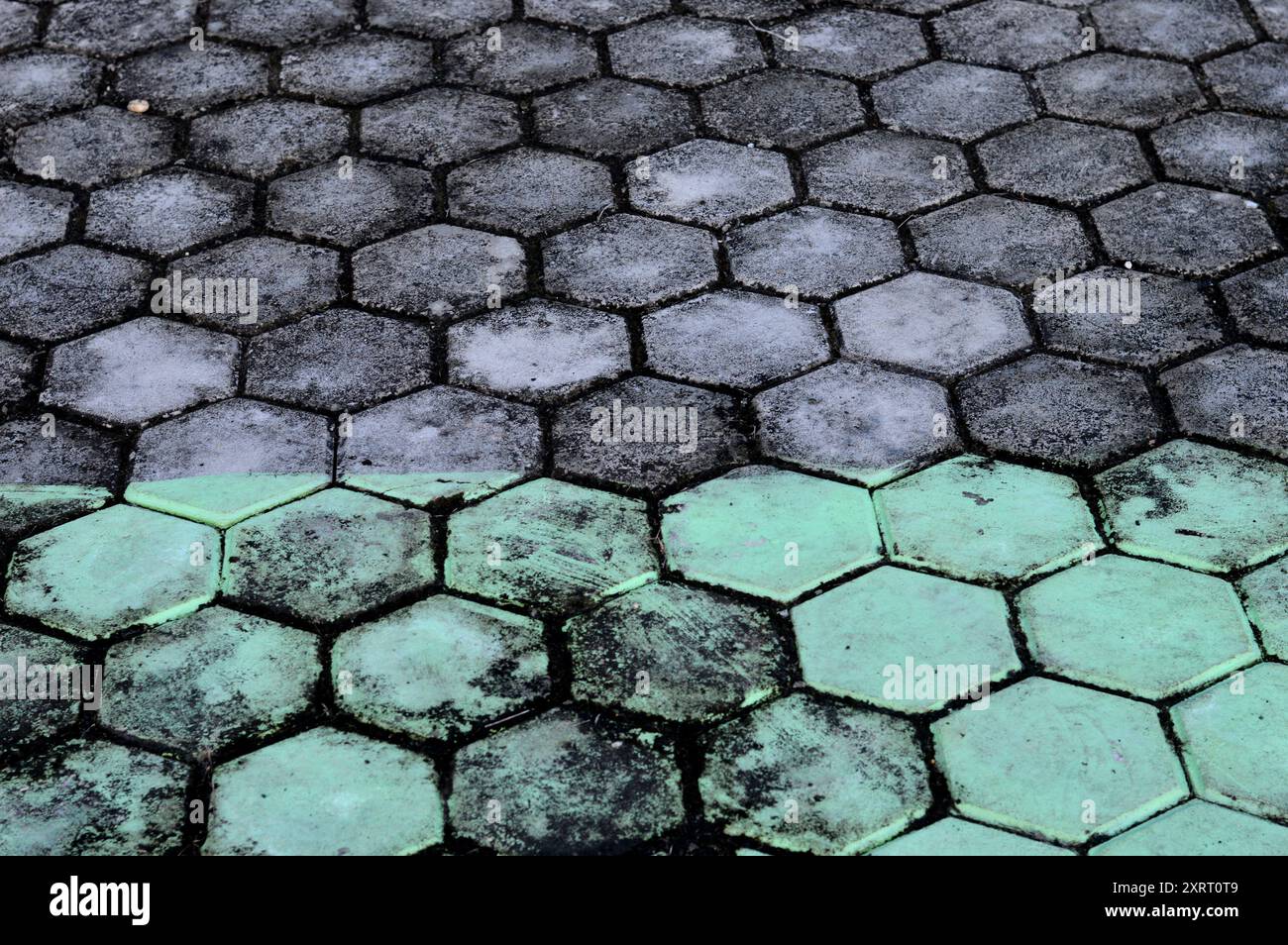 green paving block pattern and texture Stock Photo - Alamy