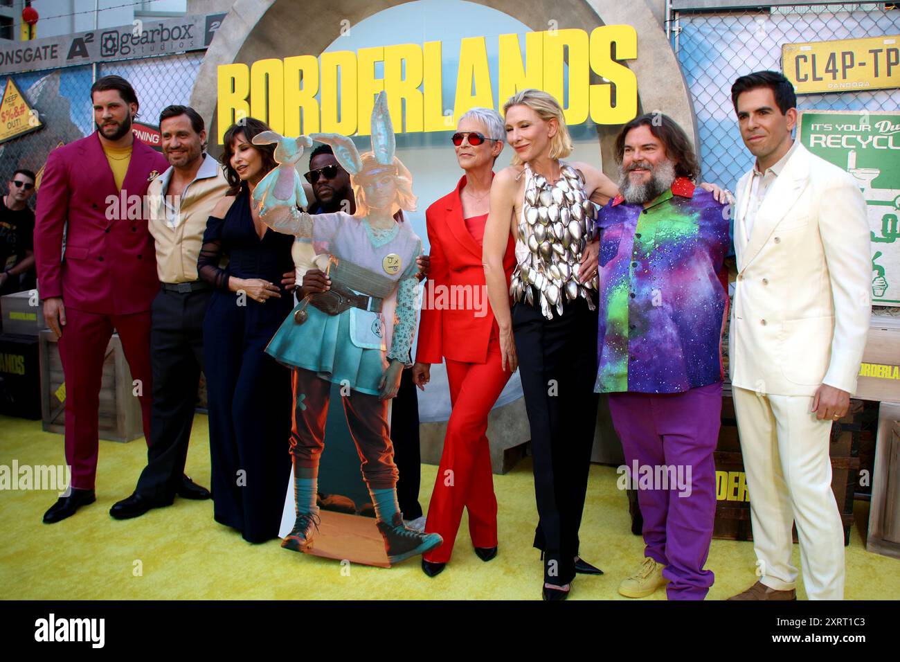 LOS ANGELES - AUG 6: Borderlands cast at the Borderlands Special Fan ...