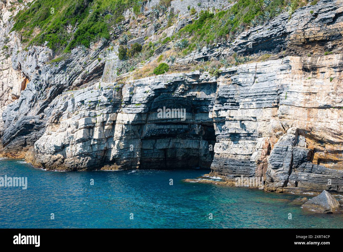 Famous cave known as Byron's Cave (Italian: Grotta di Byron) at the ...